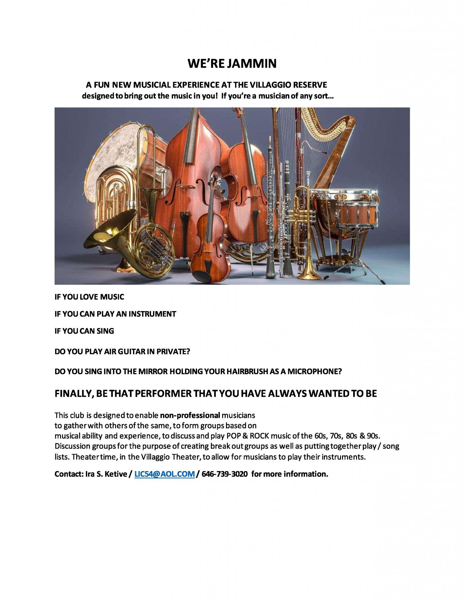 We’re Jammin – Villaggio Reserve